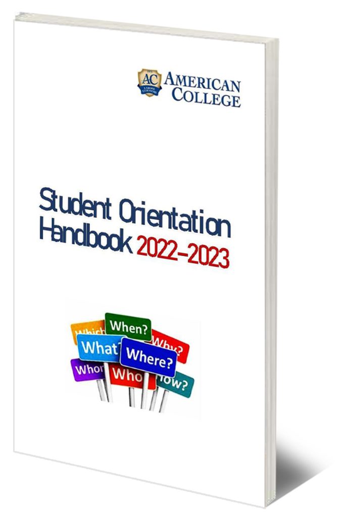 Orientation and orientation handbook - American College Cyprus